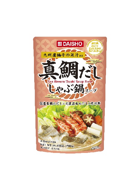 Dashi shabu soup base Sea Bream Dashi Flavor | DAISHO OVERSEAS